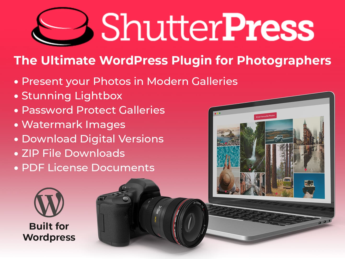 Shutterpress - The Wordpress gallery plugin for photographers